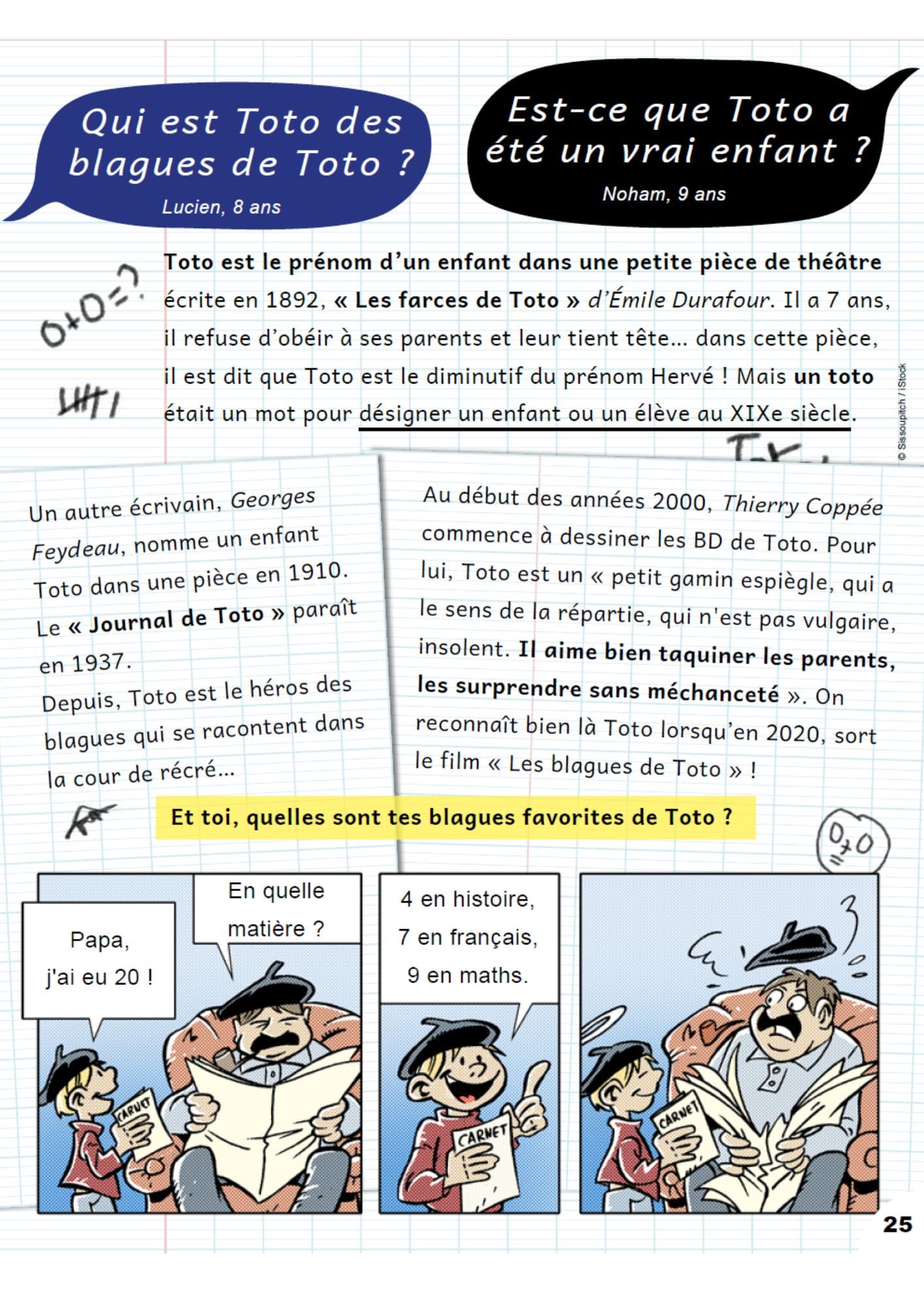 Qui est le Toto des blagues de Toto ? - Les cogiteurs